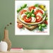 Italian Food Insalata Caprese Canvas Wall Art Print Featuring Tomatoes ...