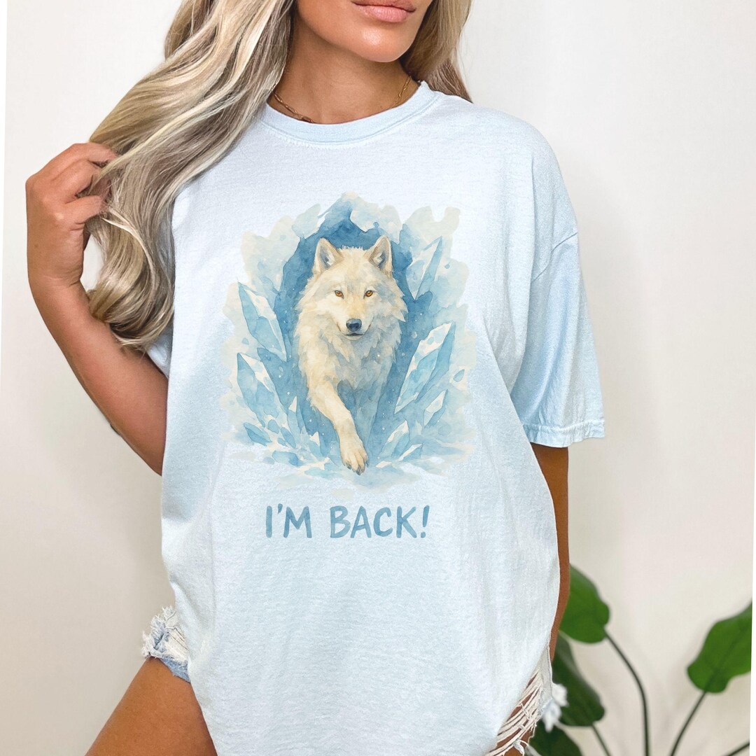 Wolf Shirt - Silver Wolf Shirt - Dire Wolf - Furry Wolf Shirt - Wolf ...
