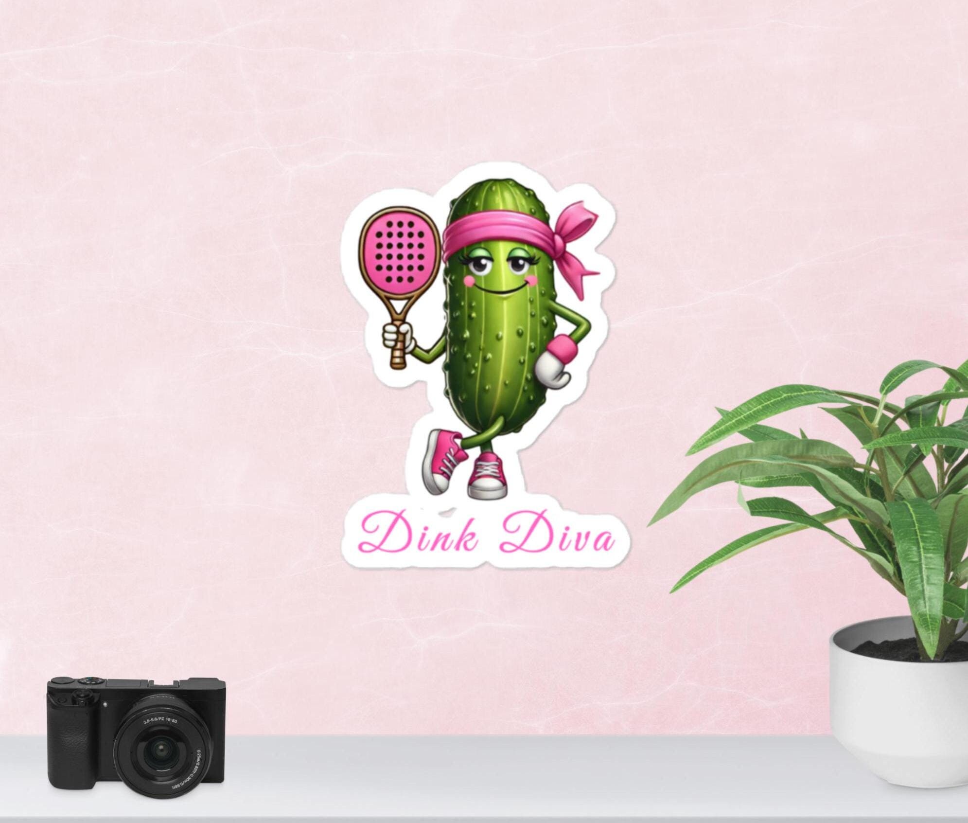 Pickleball Lover Dink Diva Kiss Cut Bubble Free Sticker Perfect Funny ...