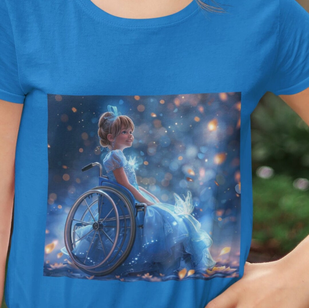 Teen Girl T-shirt Wheelchair Inclusion T-shirt Cute Girl T-shirt ...