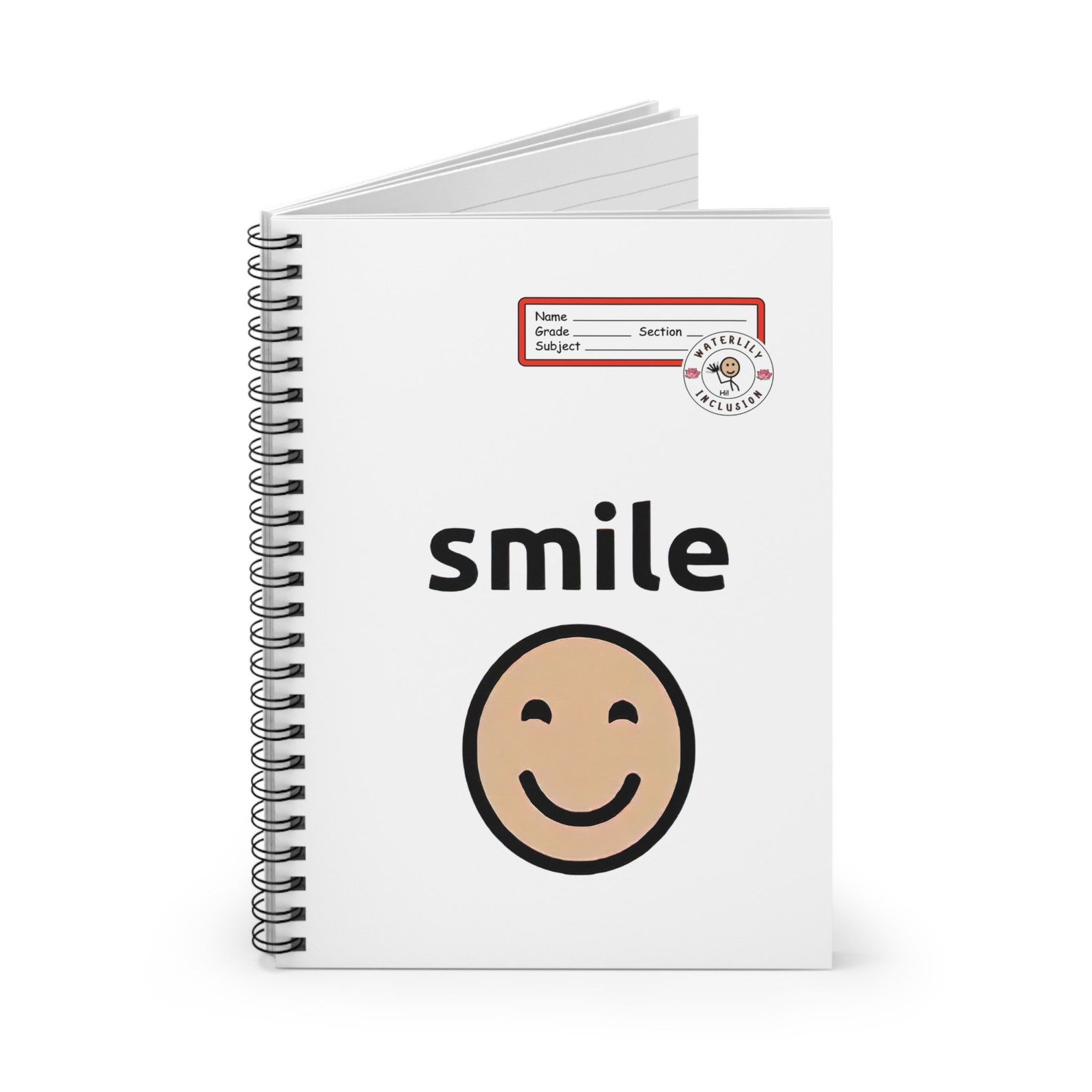PECS Smile Notebook Waterlily Inclusion Notebook 118 Pages Notebook - Etsy