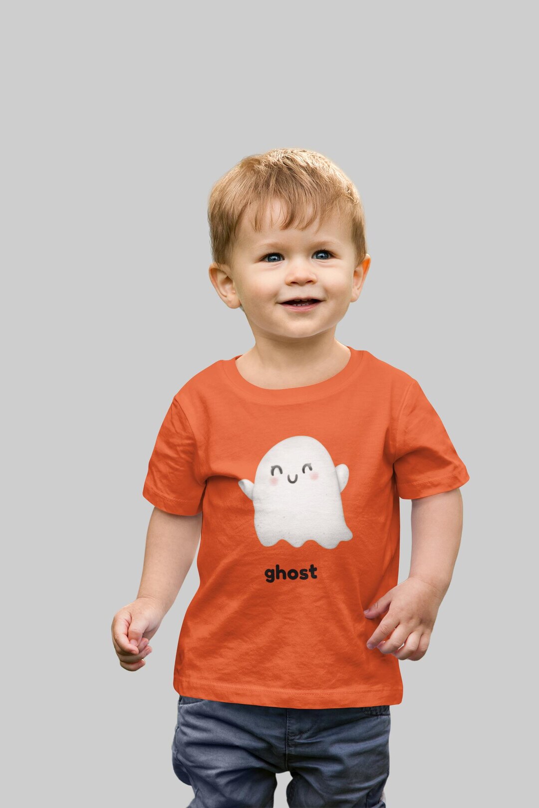Toddler Halloween T-shirt Halloween Ghost T-shirt Simple Reading T ...