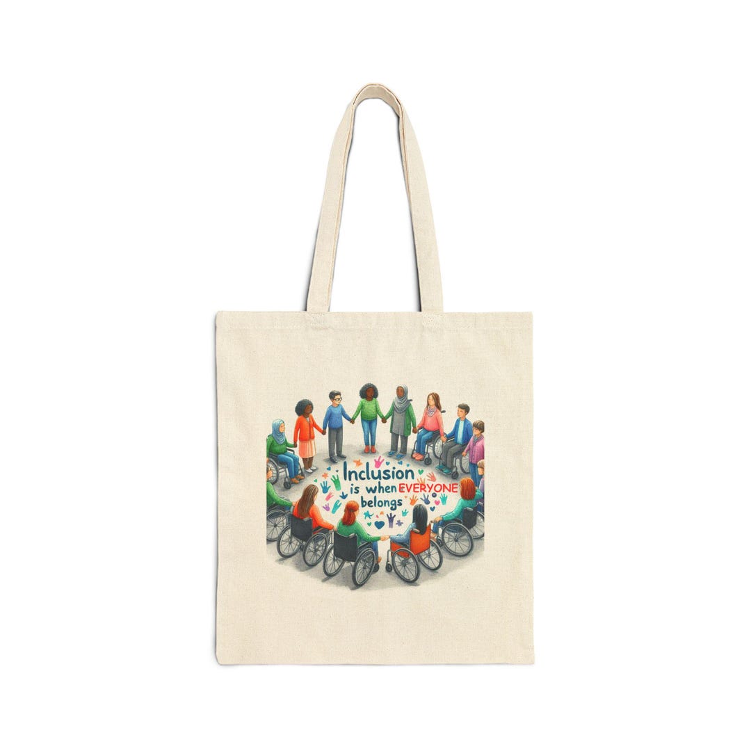 Inclusion Promotion Bag Inclusion Cotton Canvas Tote Waterlily ...