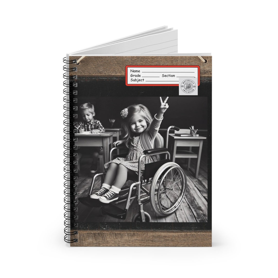 Cute Girl Notebook Waterlily Inclusion Notebook 118 Pages Notebook ...