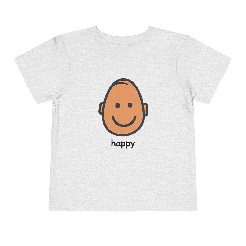 Toddler Boy or Girl PECS 'happy' Tee Sizes 2T-6T - Etsy