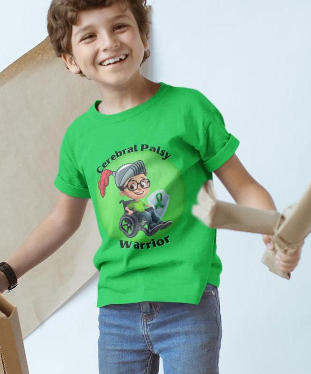 Youth Short Sleeve Tee - Cerebral Palsy Warrior Shirt for Kids - Etsy