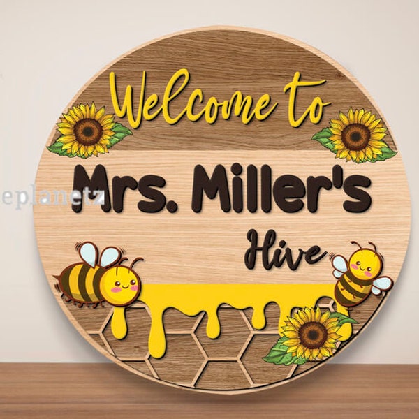 Bee Door Sign - Etsy