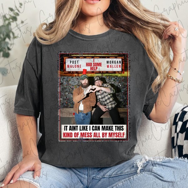 Post Malone and Morgan Wallen Shirt - Etsy