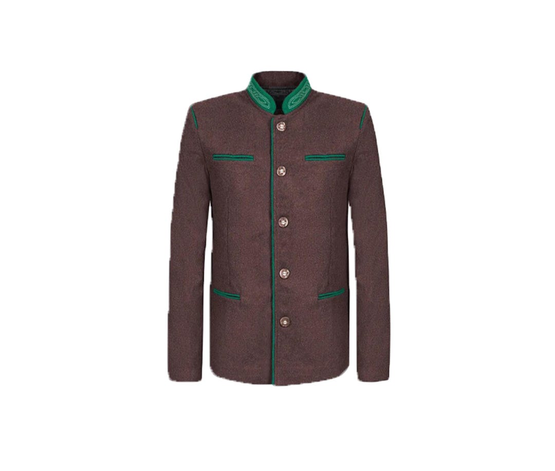 Men's German Bavarian Brown Jacket -tyrol Loden Trachten Jacket ...