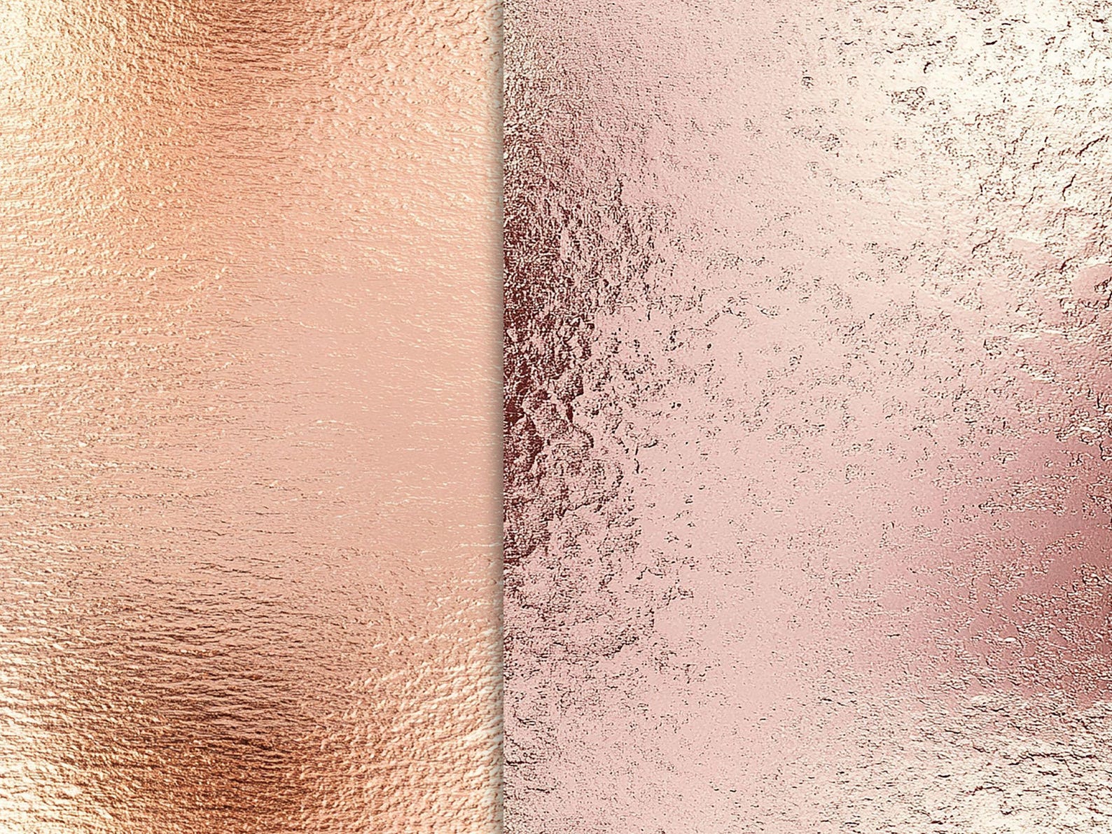 Rose Gold Luxe Digital Paper Pack - 20 Seamless Metallic Textures ...