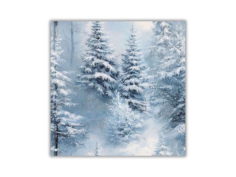 Snowy Forests Digital Paper Pack, 24 Seamless Winter Landscapes ...