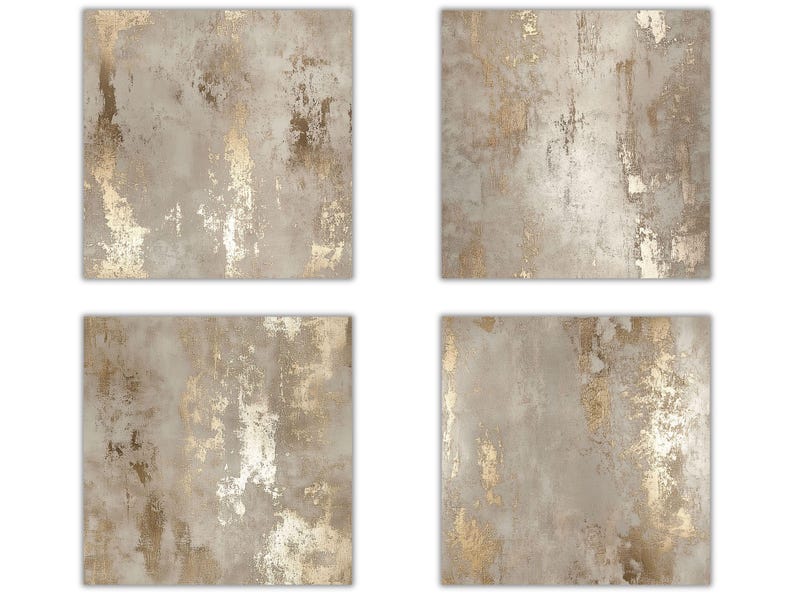 Distressed Gold and Taupe Textures, Seamless Metallic Backgrounds ...