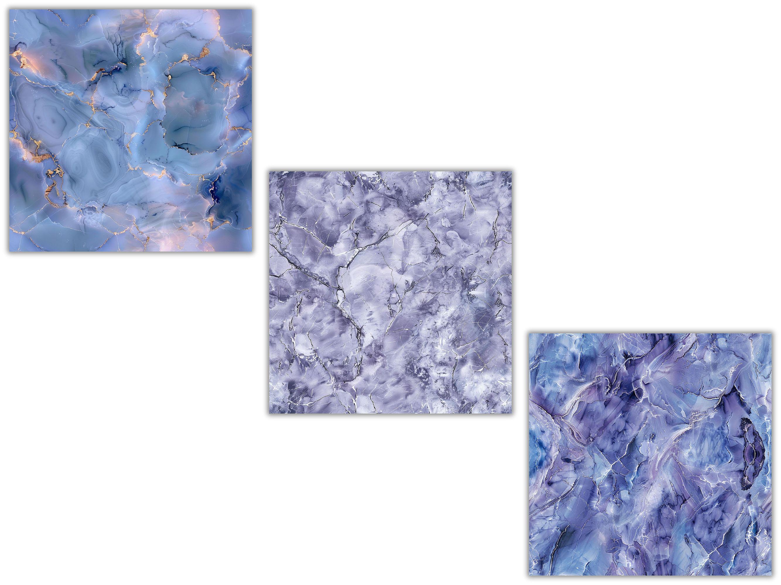 Elegant Marble Textures Digital Paper Pack – Seamless Purple Blue Gray ...