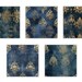 Vintage Navy and Gold Damask Digital Paper Bundle – 23 Seamless Baroque ...