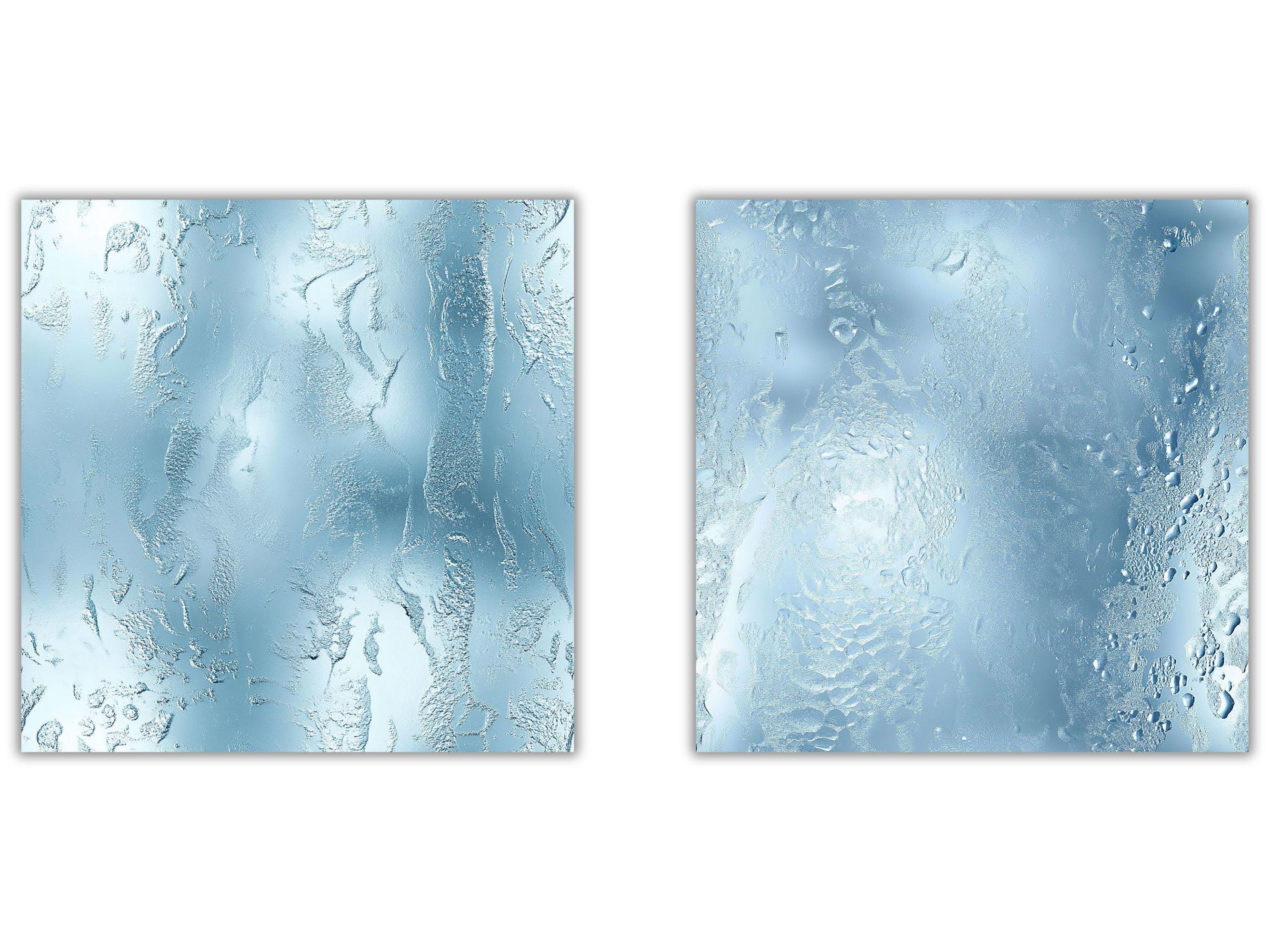 Blue Frosted Glass Digital Paper Bundle, Seamless Abstract Backgrounds ...