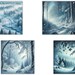 Snowy Winter Digital Paper Pack, Magical Frosty Forest Backgrounds ...
