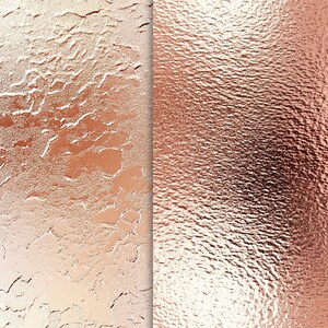 Rose Gold Luxe Digital Paper Pack - 20 Seamless Metallic Textures ...