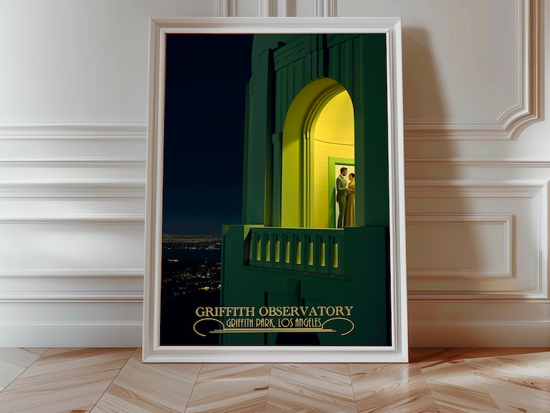 Griffith Observatory Print | Los Angeles Wall Art, La La Land Inspired ...