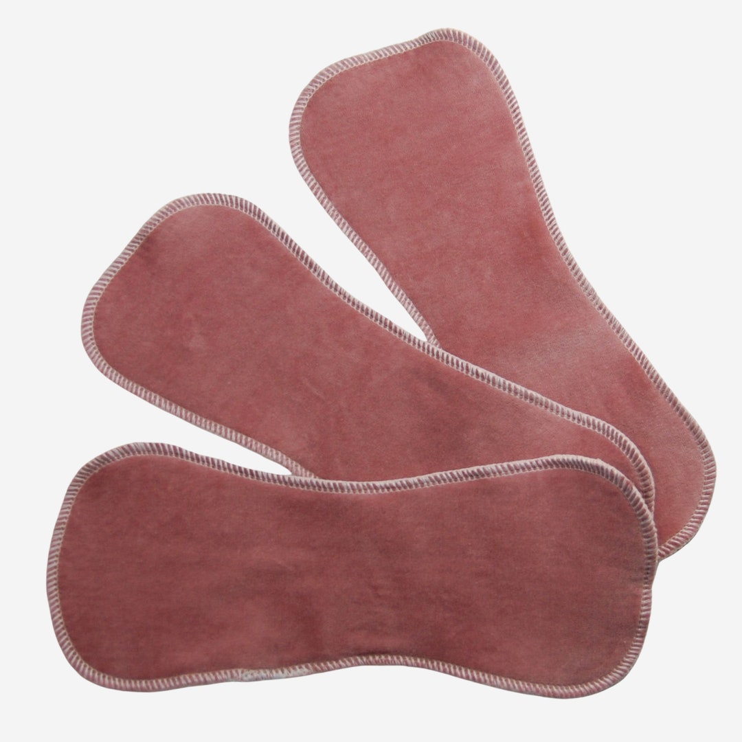 Set of 3 ZORB Pink Boosters for Cloth Diapers - Pink Organic Cotton ...