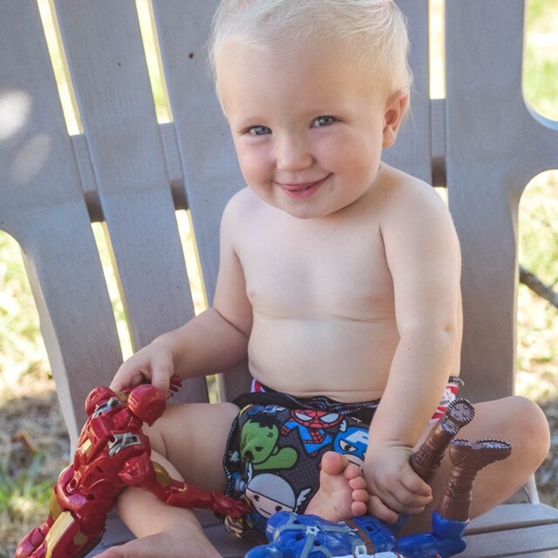 Custom Cloth Diaper or Cover Combo Print Superheroes Woven - Etsy