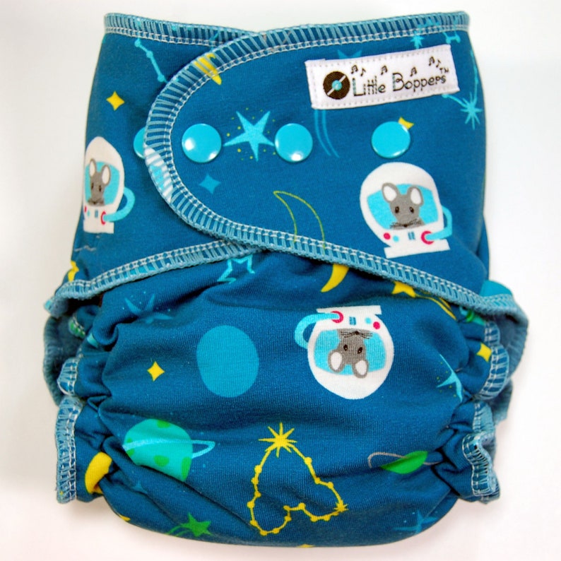 Made to Order Cloth Diaper or Cover Outer Space Mice Stof - Etsy