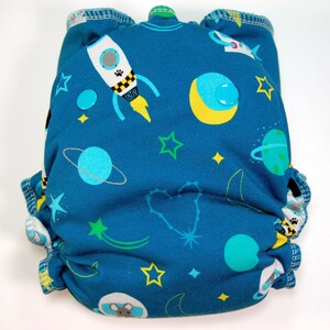 Made to Order Cloth Diaper or Cover Outer Space Mice Stof Knit Mouse ...