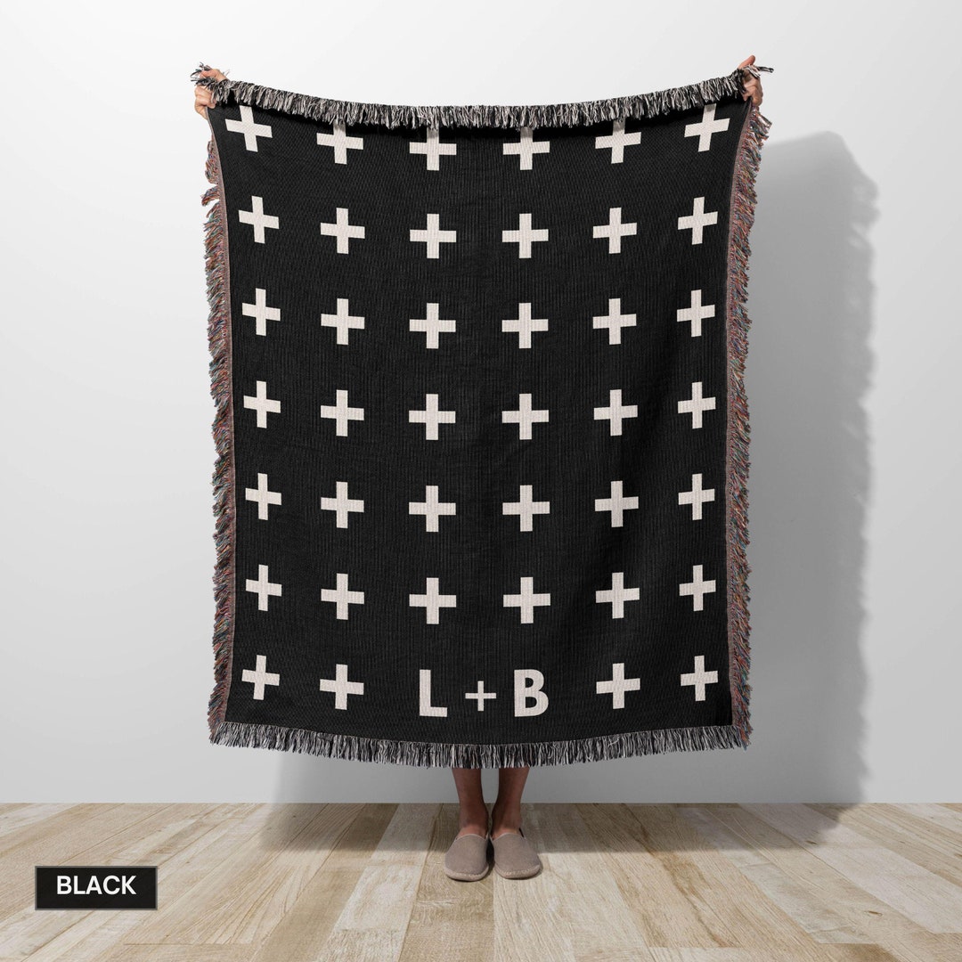 Personalized Throw Blanket Wedding Gift Custom Monogram Throw Initials ...