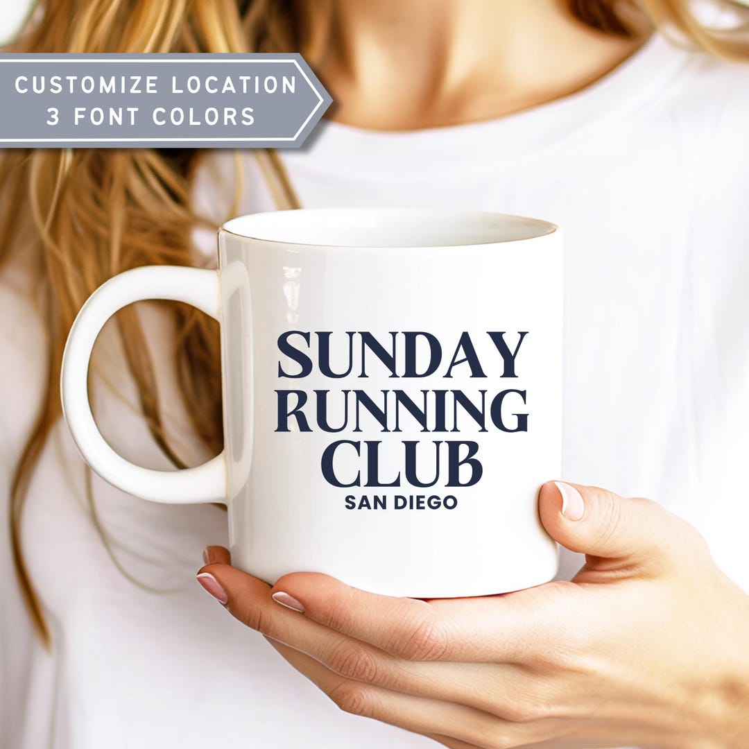 Custom Runner Gift Mug Personalized Marathon Gift for Runner Men Coffee ...