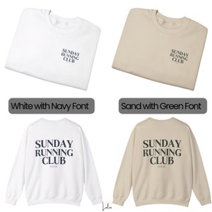 Custom Sunday Running Club Hoodie Personalized Gift for Runner Fathers ...