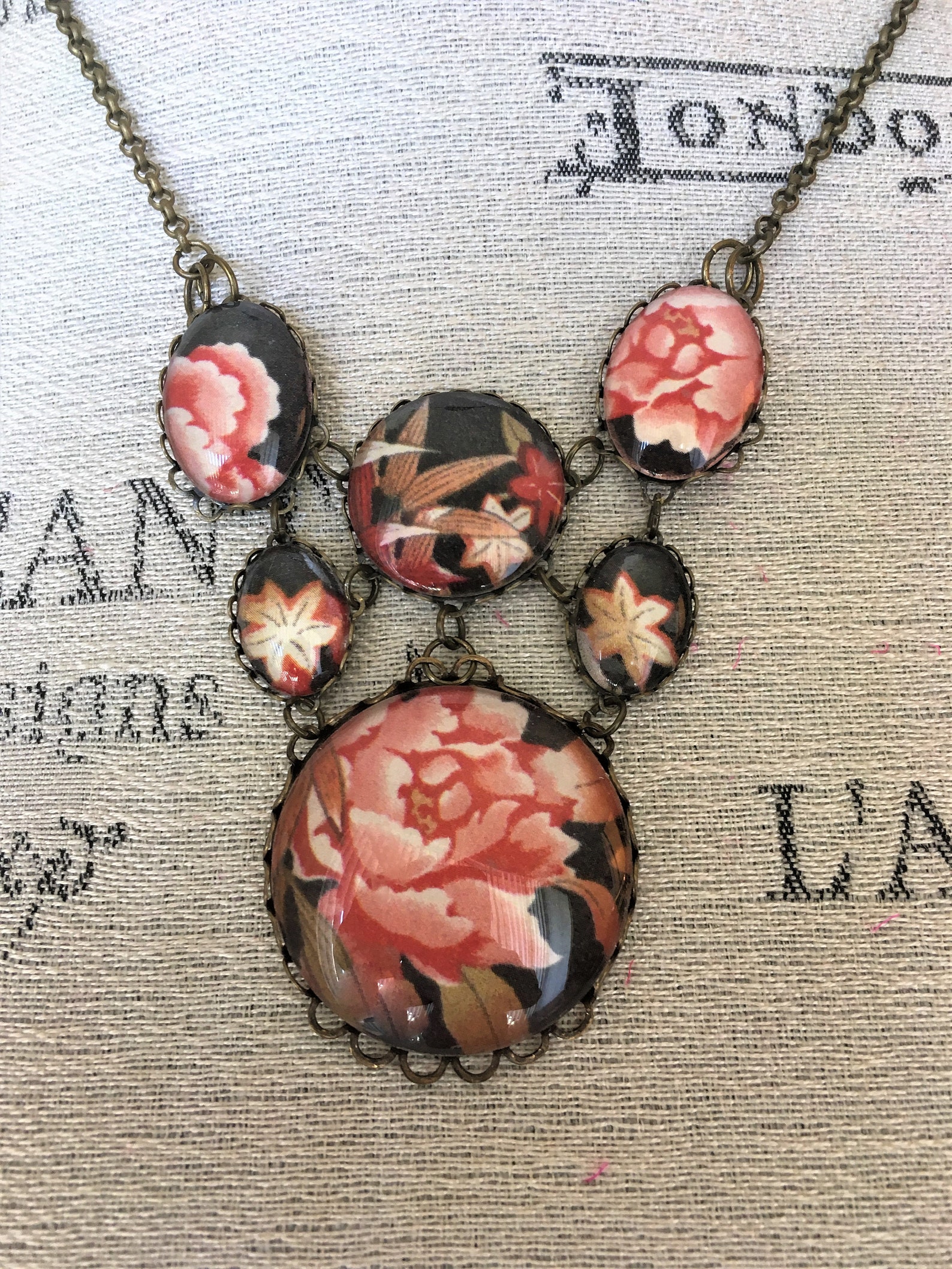 Colorful Art Necklace, Boho Funky, Chunky One of a Kind Statement Piece ...