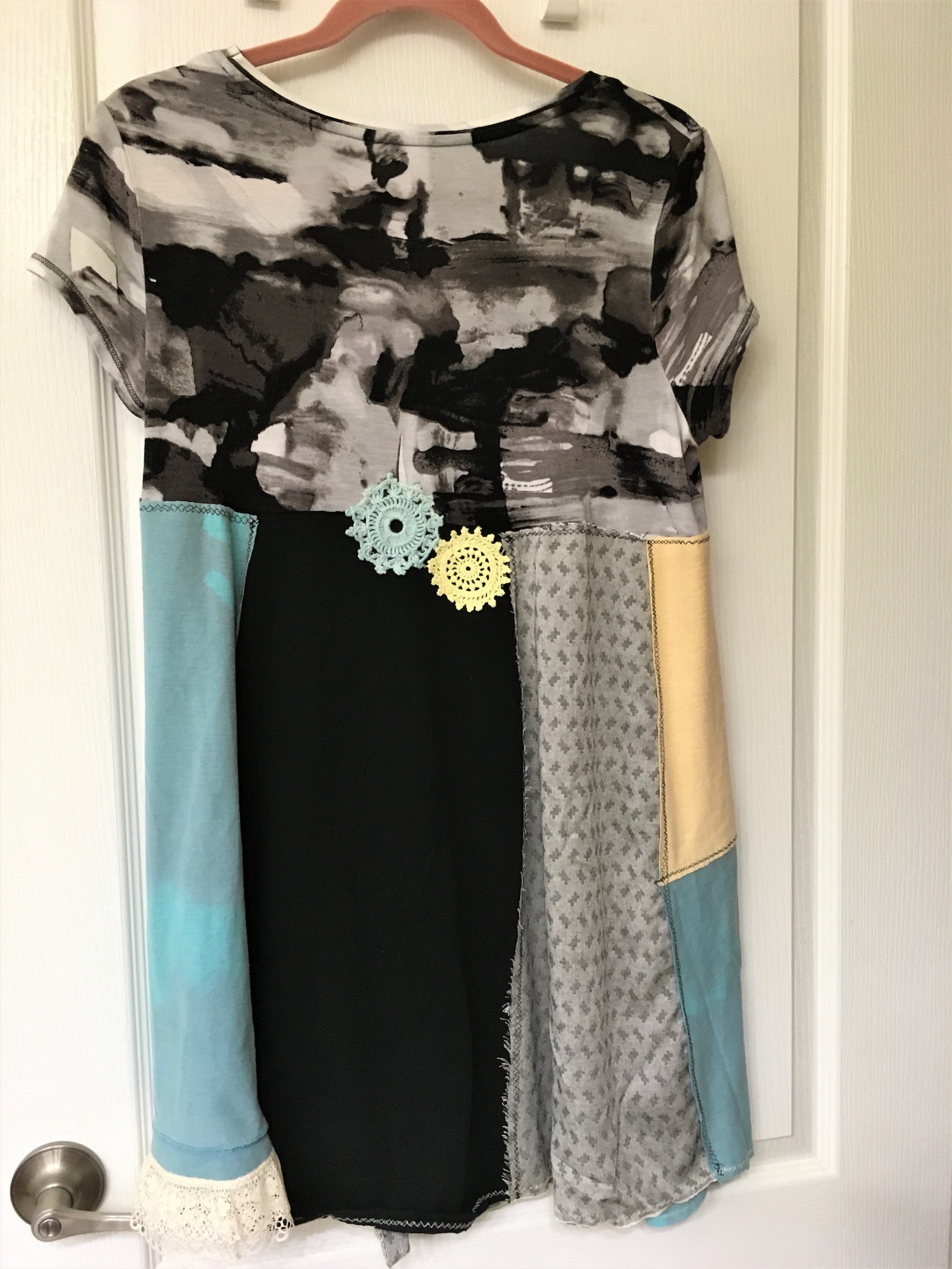 Upcycled Clothing, Funky Womens Dress, Festival, Lagenlook, Loose ...