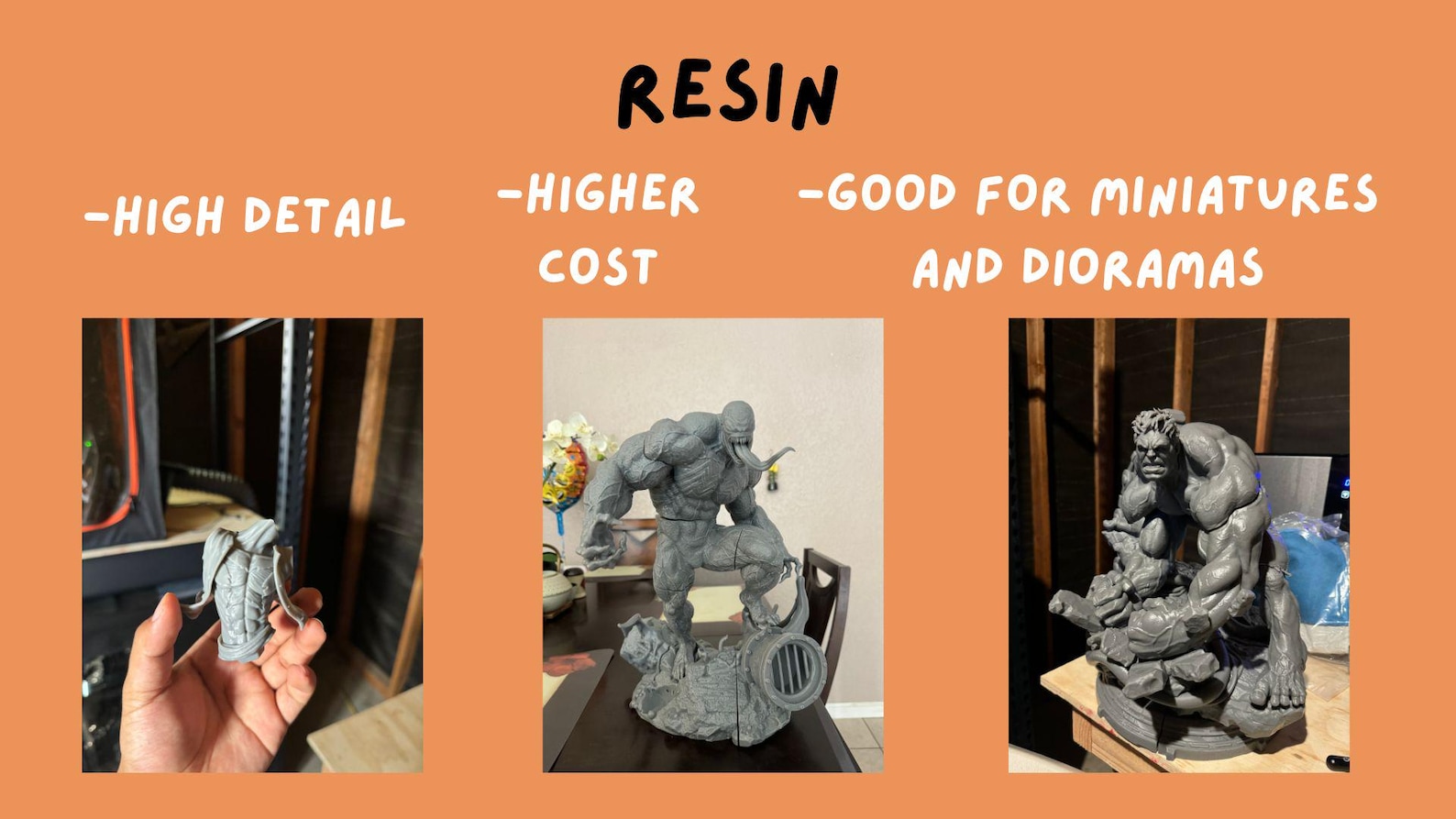 Customized 3D Printed Resin & FDM Models - You Send the File, I Print ...