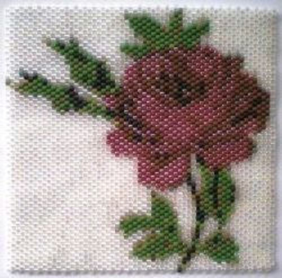 Red Rose Amulet Bag Panel - Etsy