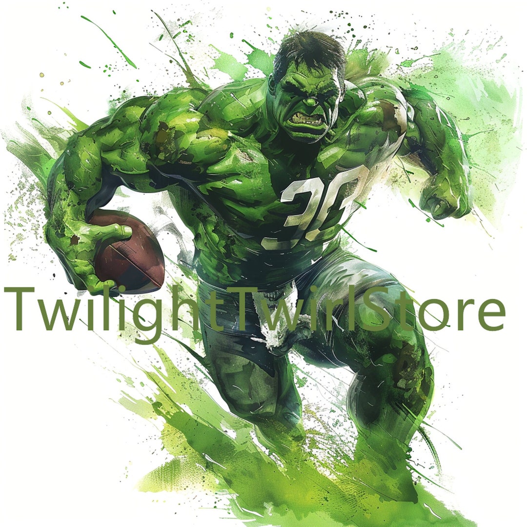 Hulk Png,superhero Playing Football Clipart Png Bundle,300dpi ...