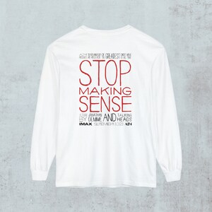 Stop Making Sense IMAX World Premiere Long Sleeve Talking Heads Vintage ...
