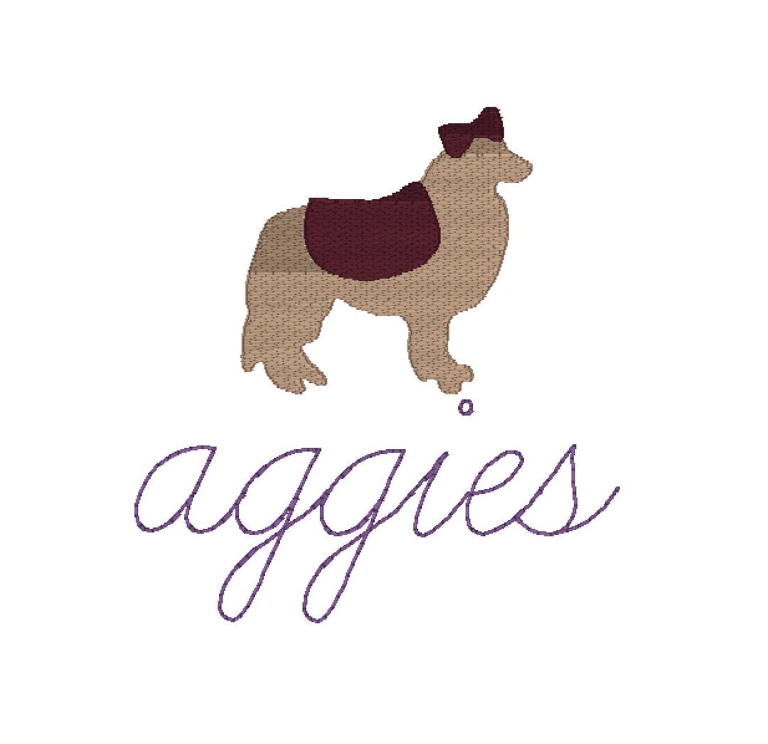 Aggies and Reveille Digital Embroidery File - Etsy
