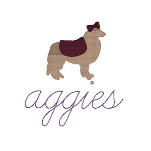 Aggies and Reveille Digital Embroidery File - Etsy