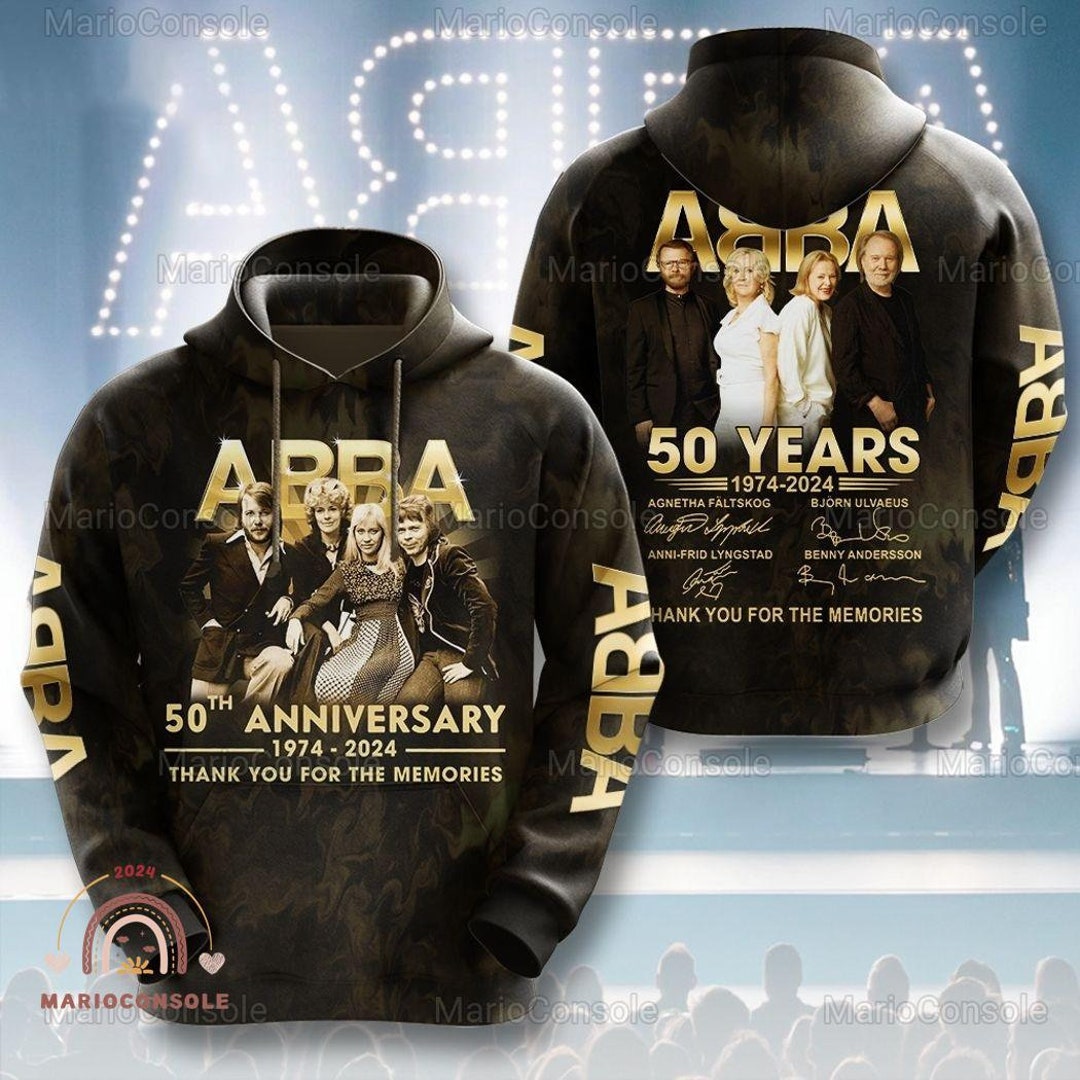 ABBA the Tour 1979 Hoodie, Abba Concert Women Hoodie, Abba Band 3D ...