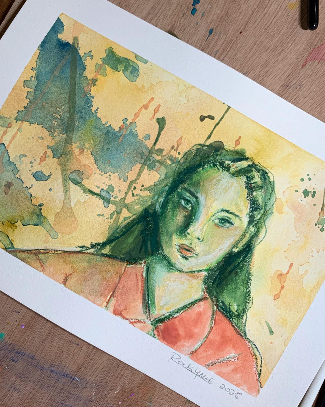 Spectrum of Audrey Day 1 Original Watercolour Painting 300gsm ...