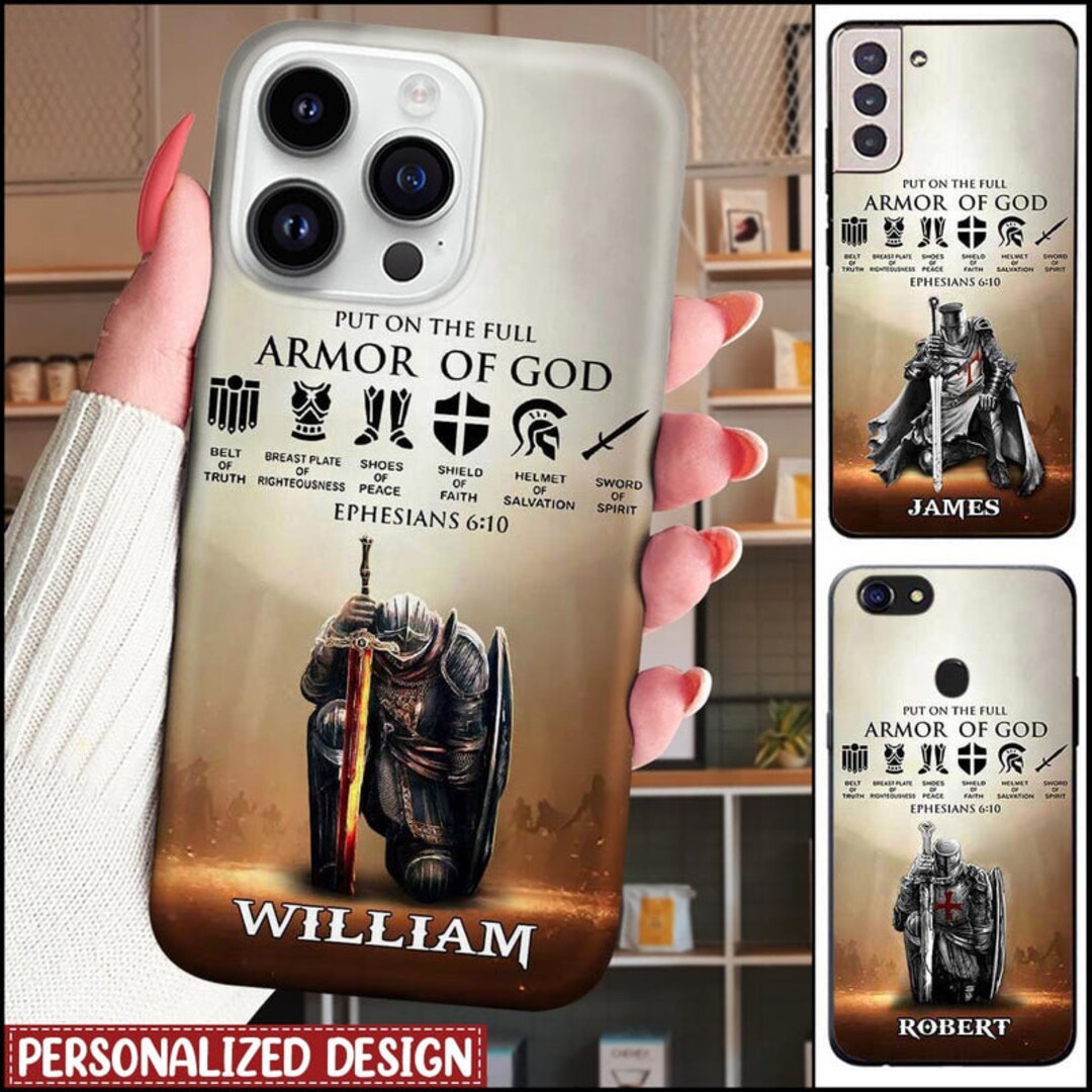 Personalized Put on the Full Armor of God Phone Case - Etsy