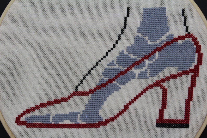 High Heel Foot Bones Cross Stitch Pattern PDF Instant - Etsy
