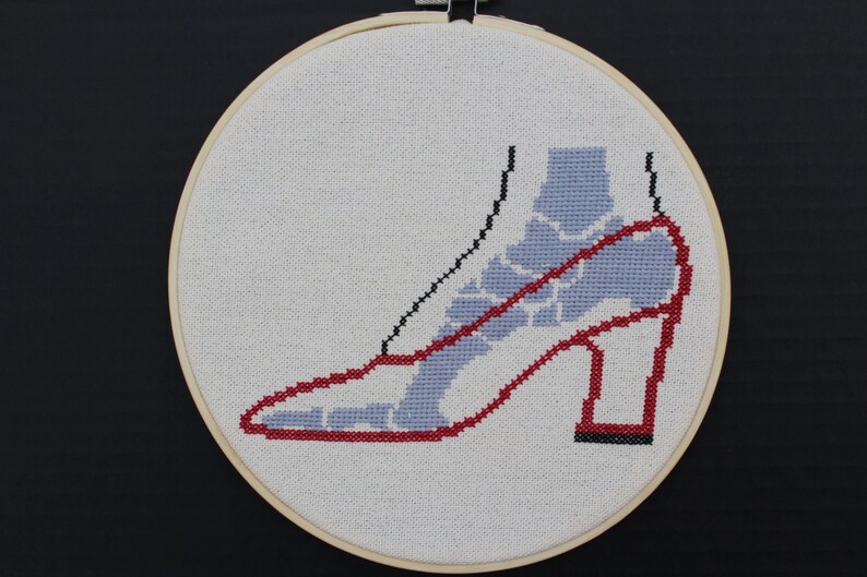 High Heel Foot Bones Cross Stitch Pattern PDF Instant - Etsy