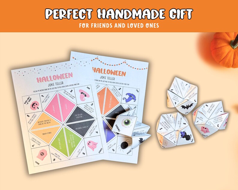 Printable Halloween Fortune Teller for Kids, Halloween Jokes, Classroom ...