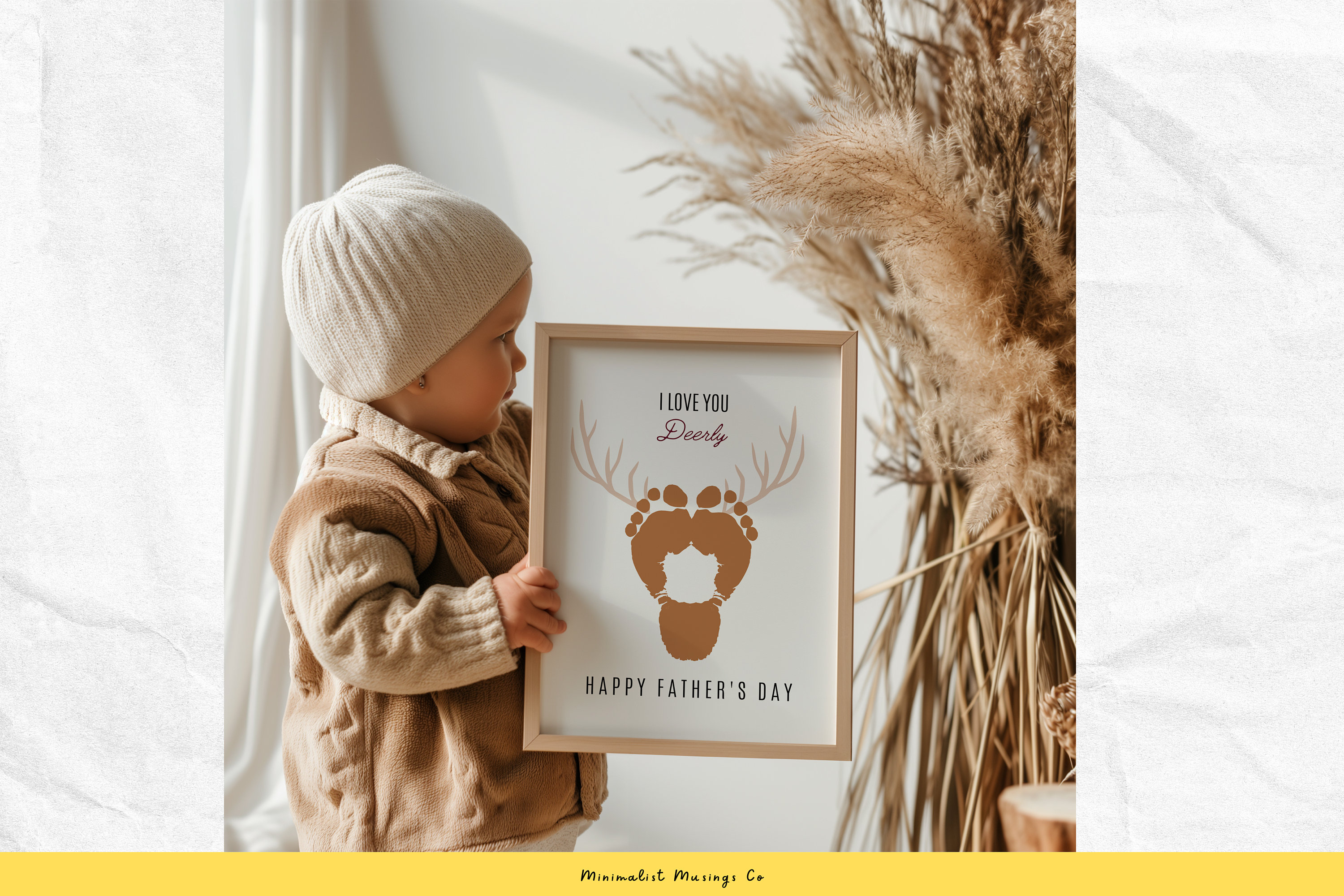 Father's Day Handprint Art Craft, Perfect DIY Gift for Daddy, Grandad ...