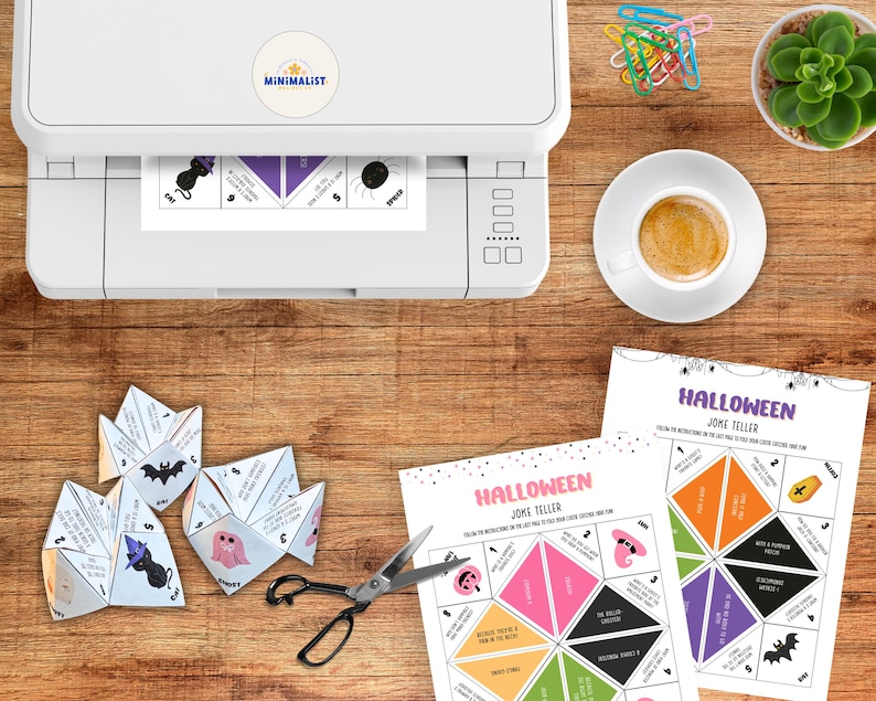 Printable Halloween Fortune Teller for Kids, Halloween Jokes, Classroom ...