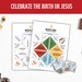 Printable Christmas Nativity Scene Cootie Catcher, Nativity Story ...