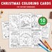 DIY Printable Christmas Card, DIY Christmas Craft, Coloring Pages for ...