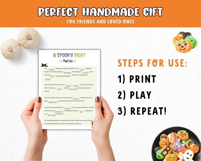 Printable Halloween Mad Libs for Kids, Mad Libs Printable Word Game ...