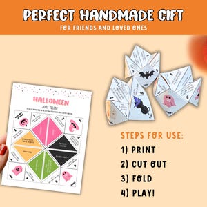 Printable Halloween Fortune Teller for Kids, Halloween Jokes, Classroom ...