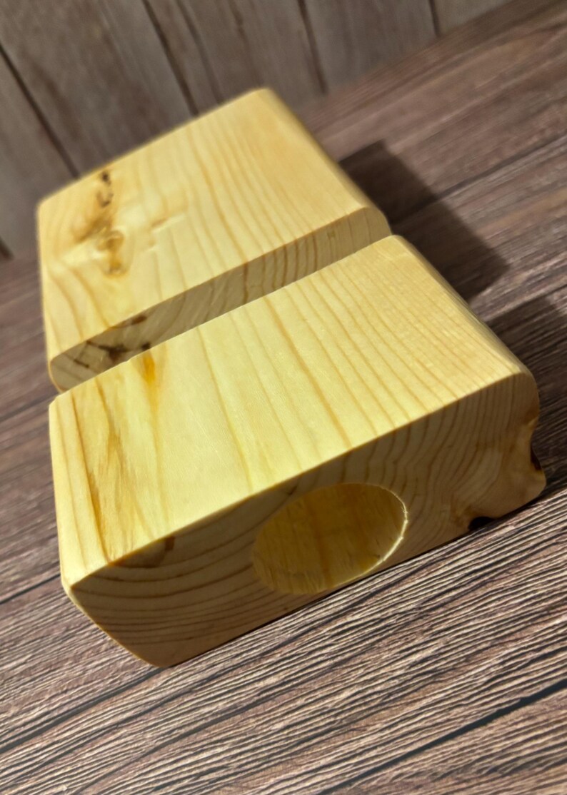 Rustic Phone Stand Natural Look 2x4 W/ Wooden Sound Amplifier - Etsy
